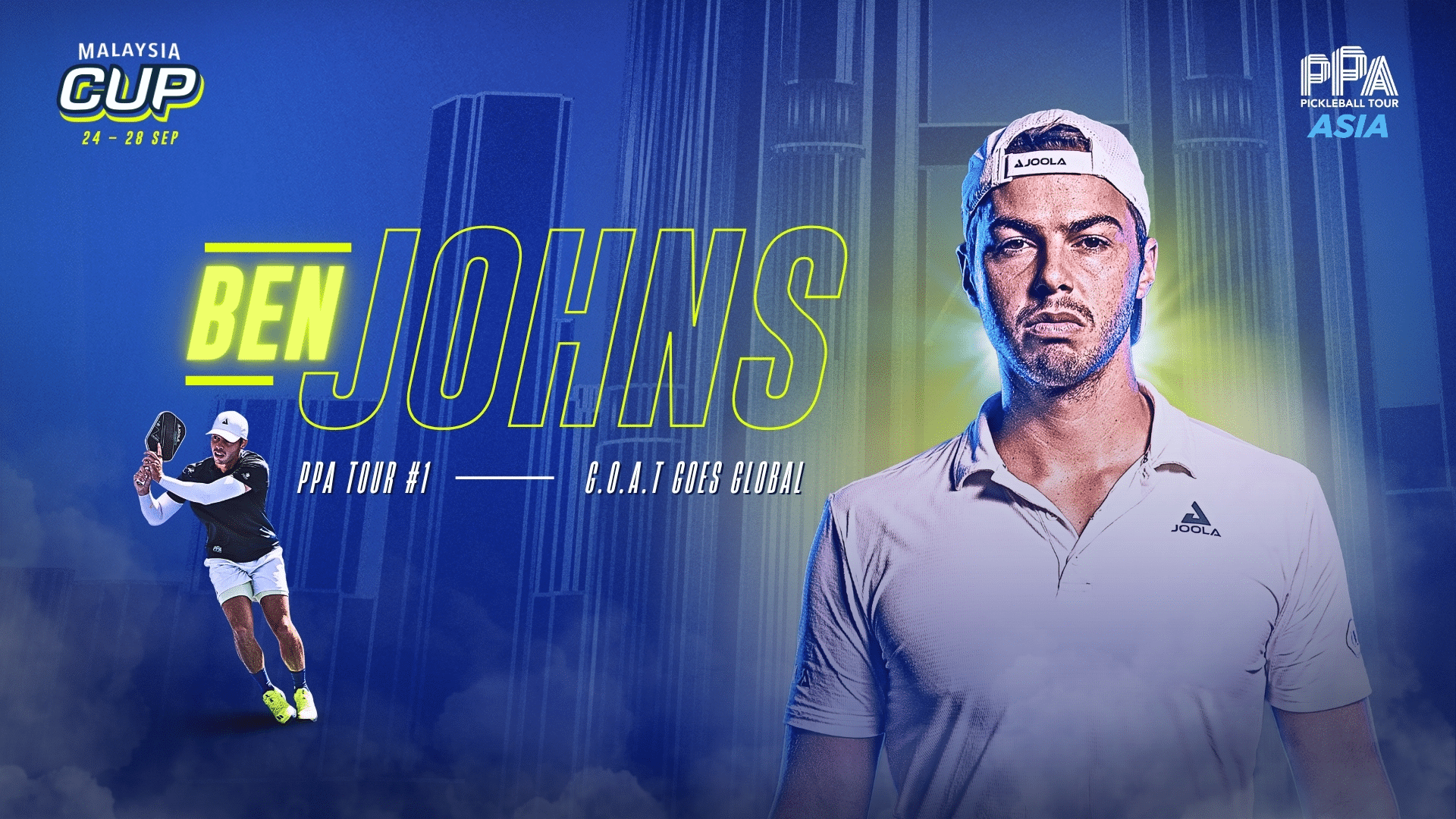 G.O.A.T. Goes Global: Ben Johns to Headline Malaysia Cup | PPA Tour Asia